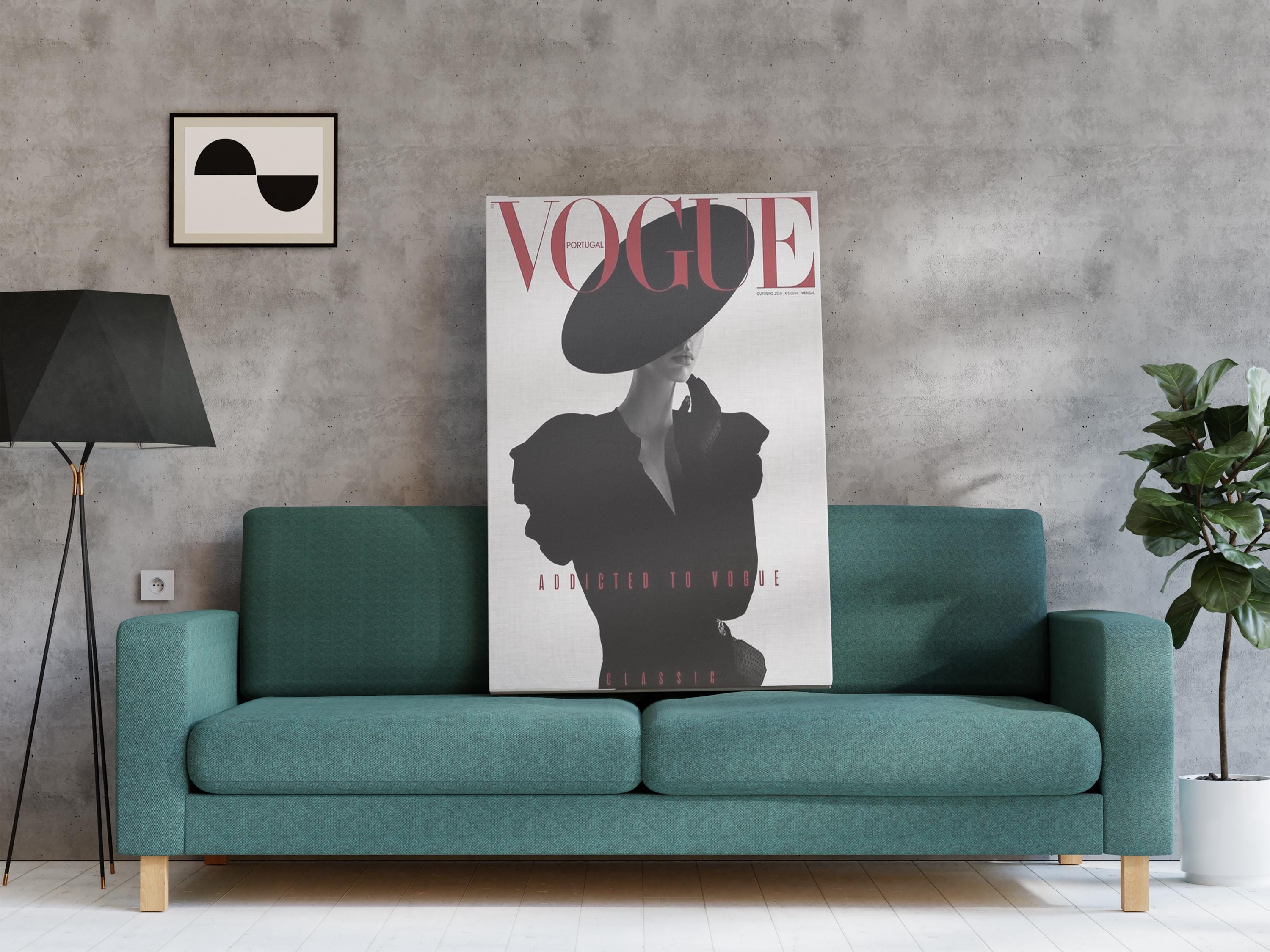 Vogue Poster, Fashion Magazine Poster, Trendy Wall Art, Ready to Hang ...