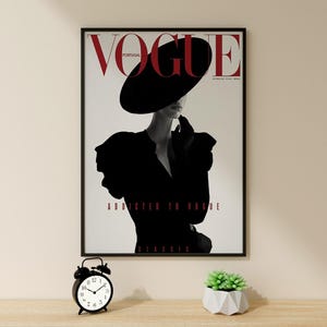 Vogue Poster, Fashion Magazine Poster, Trendy Wall Art, Ready to Hang ...