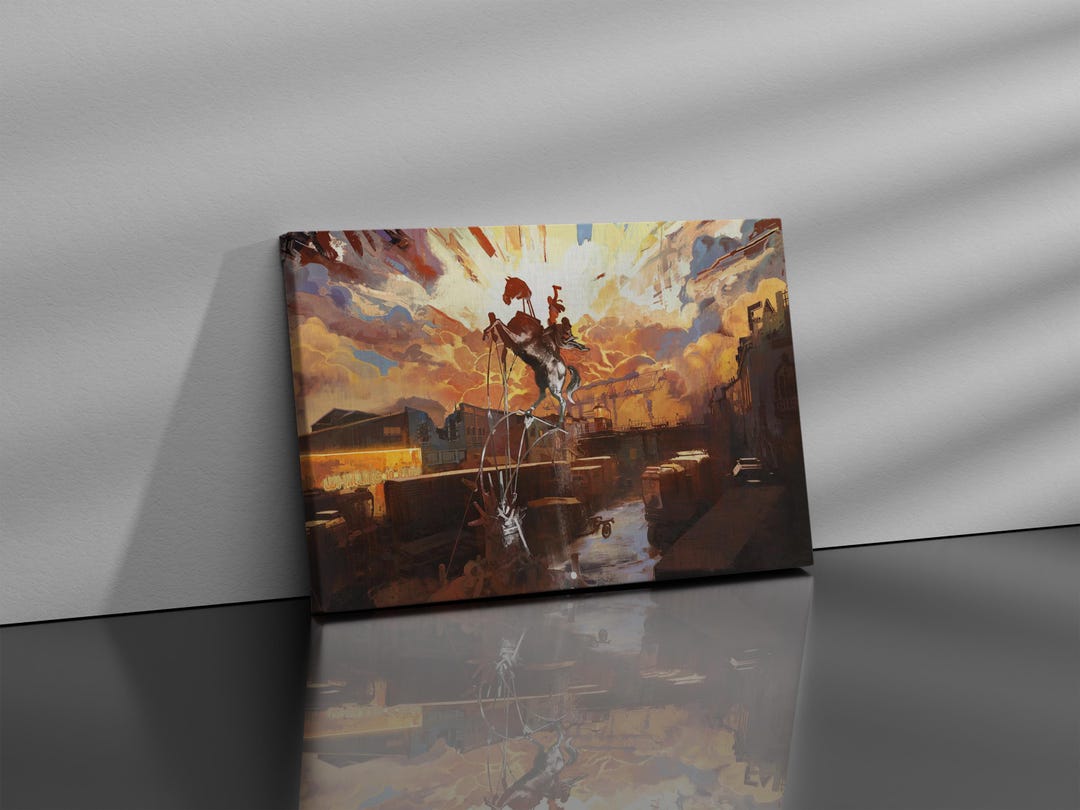 Disco Elysium Art, Disco Elysium Print, Horse Print, Gaming Canvas ...