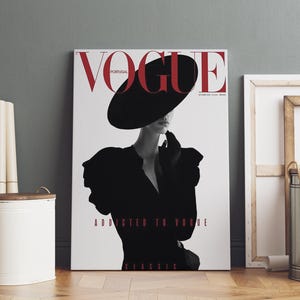Vogue Poster, Fashion Magazine Poster, Trendy Wall Art, Ready to Hang ...