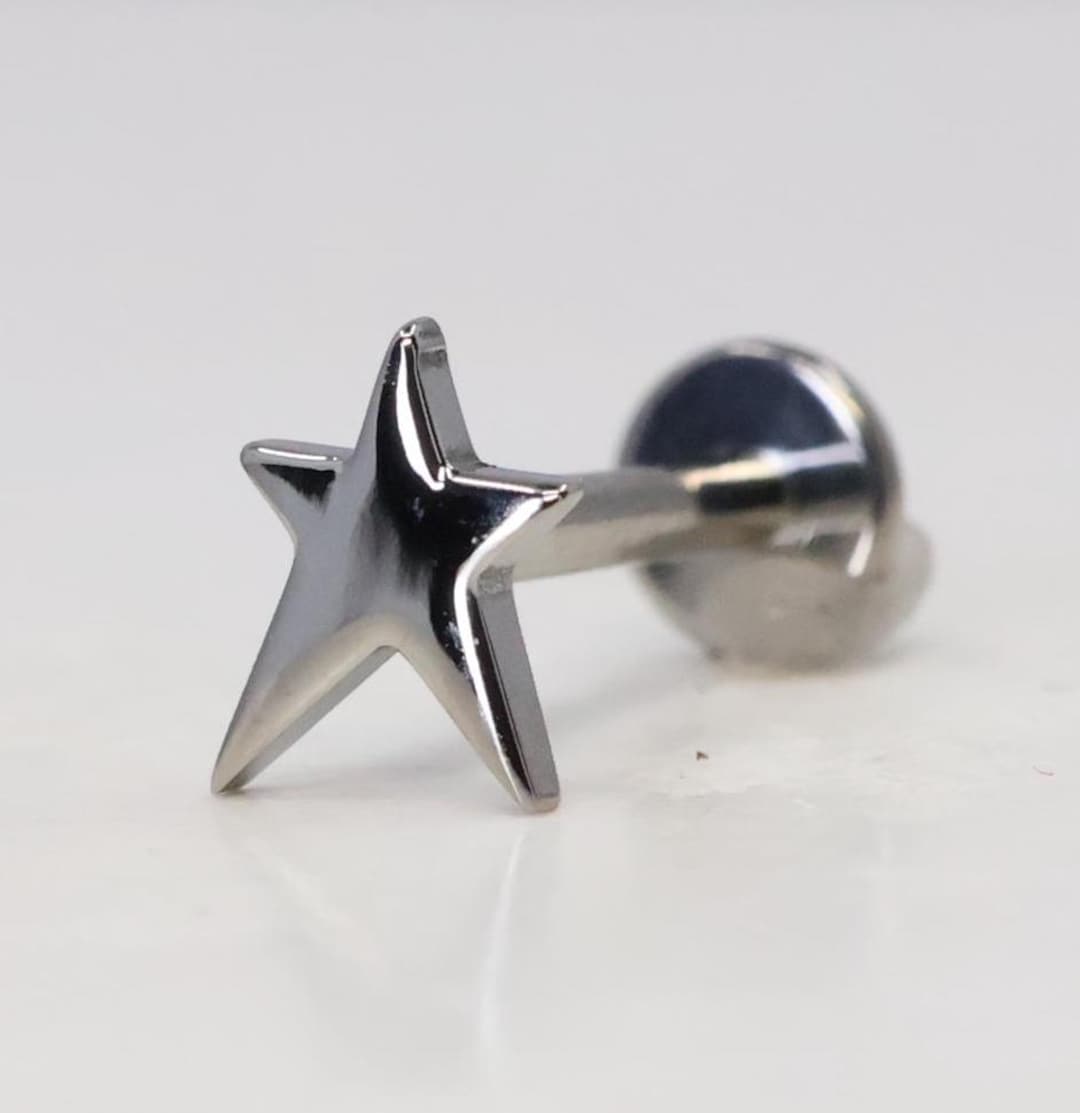 Titanium ASTM F136 (in32) Star Internally Threaded 1mm-1.6mm (18ga-14ga ...