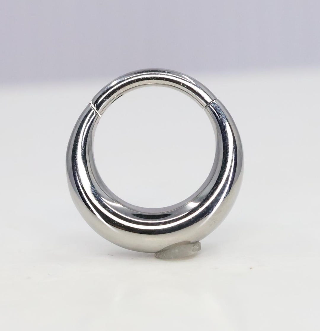 Titanium ASTM F136 (cl40) Rings, Rim Clicker, Hinged Hoop 1.2mm (16ga ...