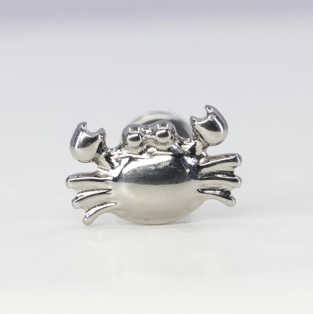 Titanium ASTM F136 (in254) Crab, Crustacean Internally Threaded ...