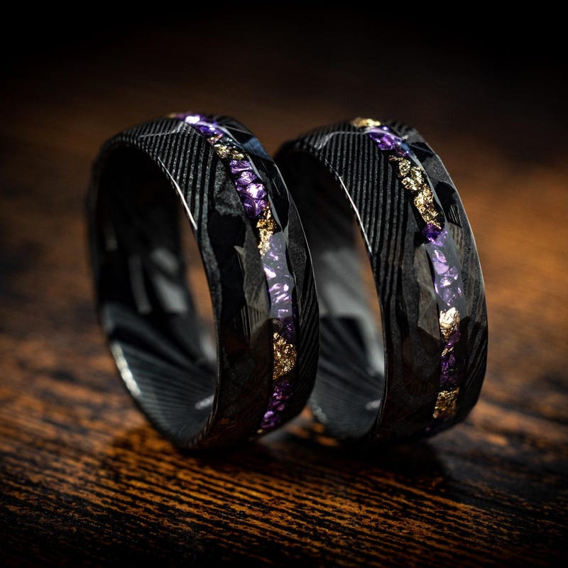 Purple Wedding Ring - Etsy