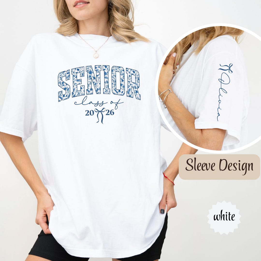 Custom Senior 2026 Shirt, Comfort Colors® Personalized Class of 2026 ...