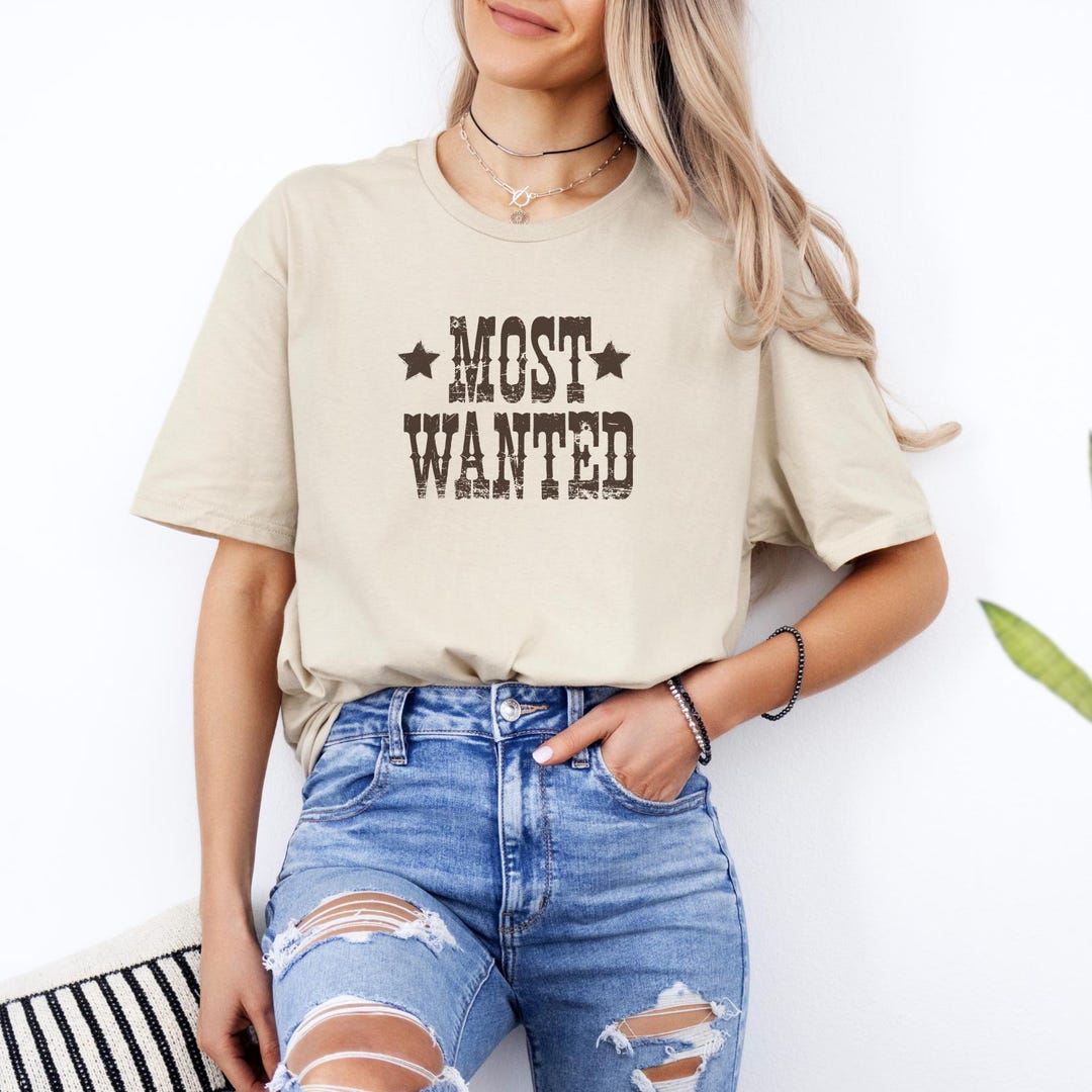 Most Wanted Cowboy T-shirt, Western T-shirt, Western Bachelorette T ...