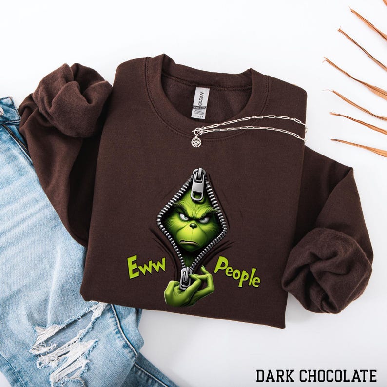 Ew People Sweatshirt, Grinch Sweatshirt, Grinchmas Sweatshirt ...