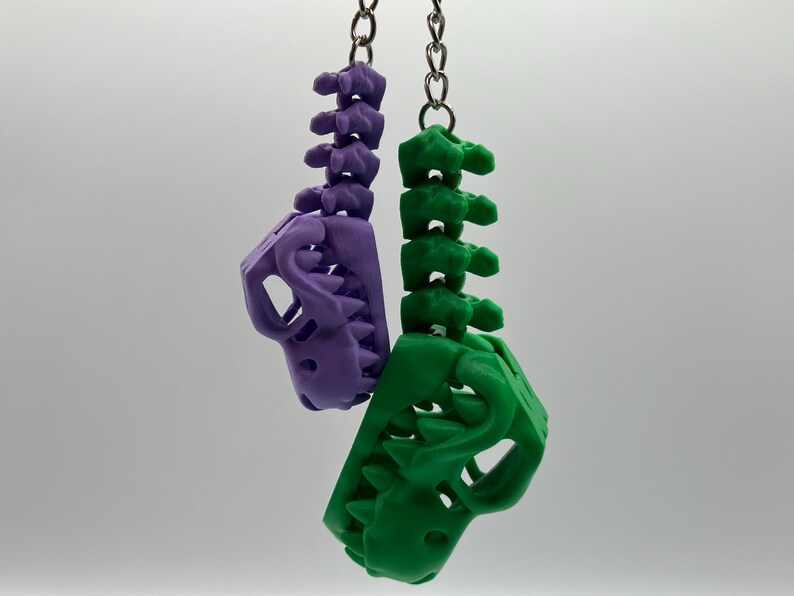 Flexi T-rex Keyring Articulated Dinosaur Keyring - Etsy