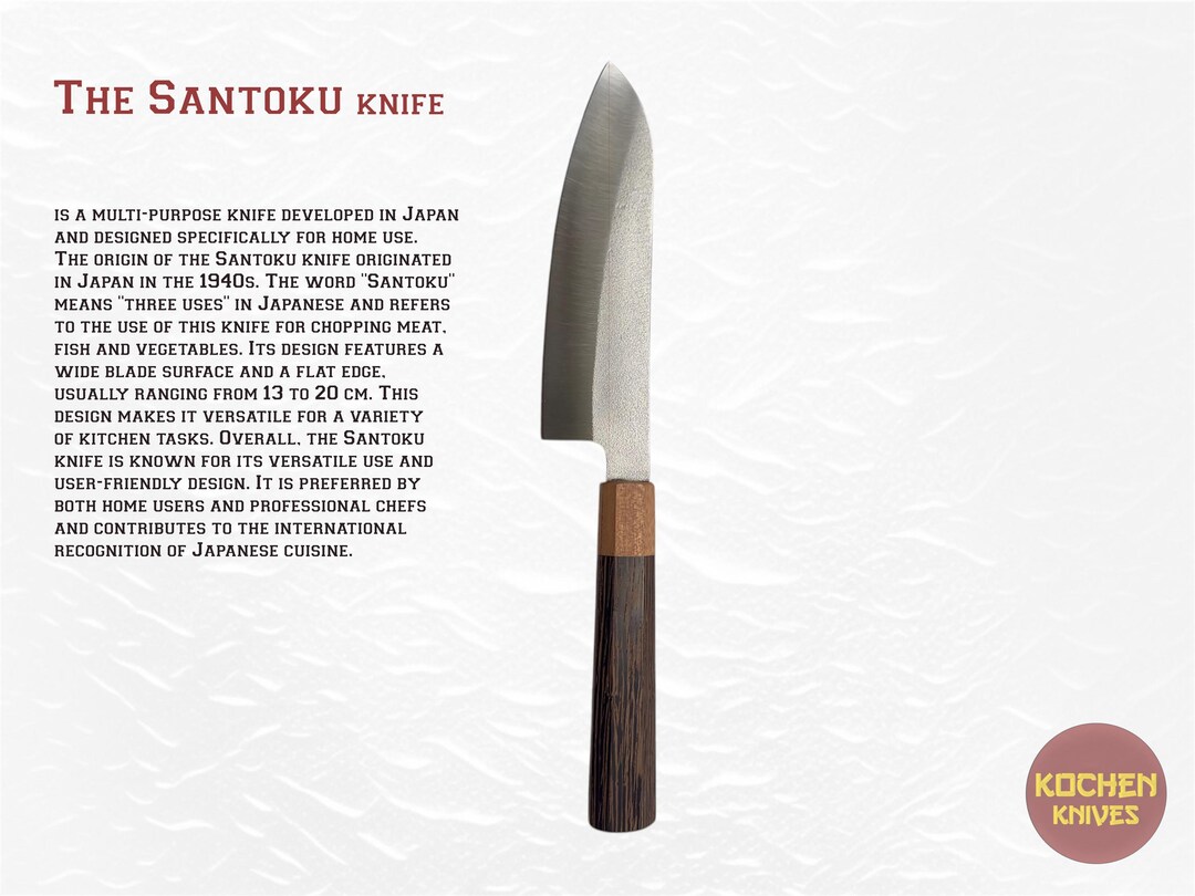 Handcrafted N690 Stainless Steel Santoku Chef Knife: Personalized ...