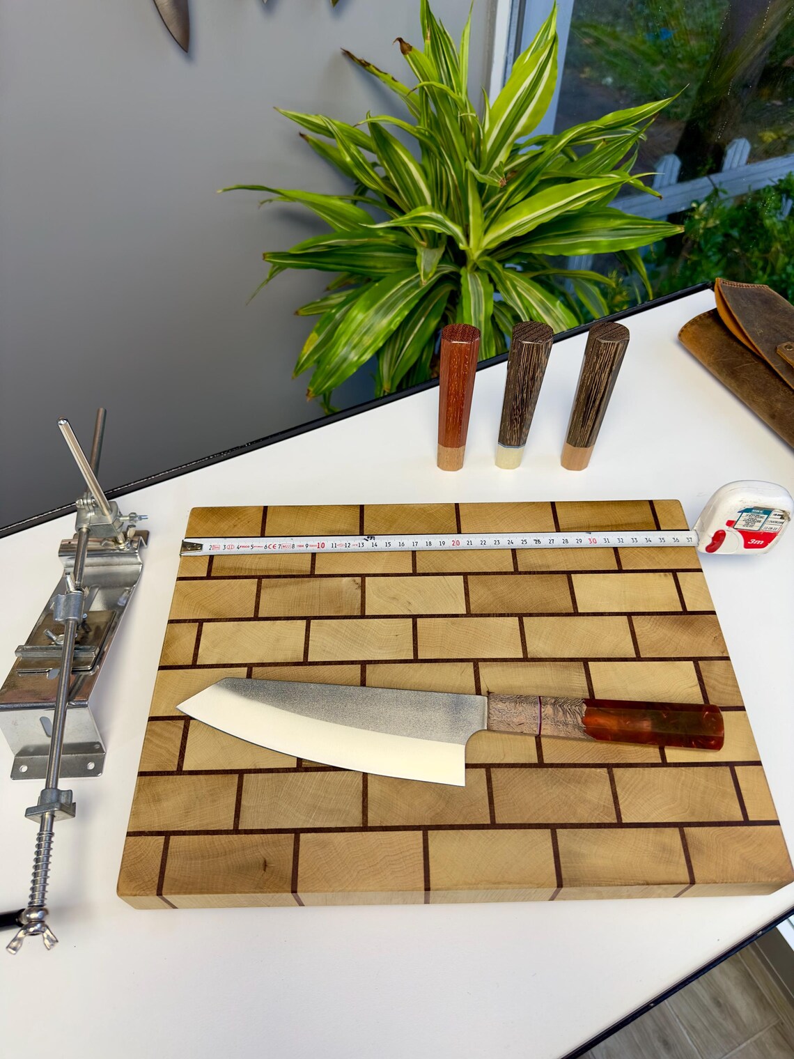 Custom Handcrafted Bunka Chef Knife: N690 Stainless Steel Kitchen Blade ...