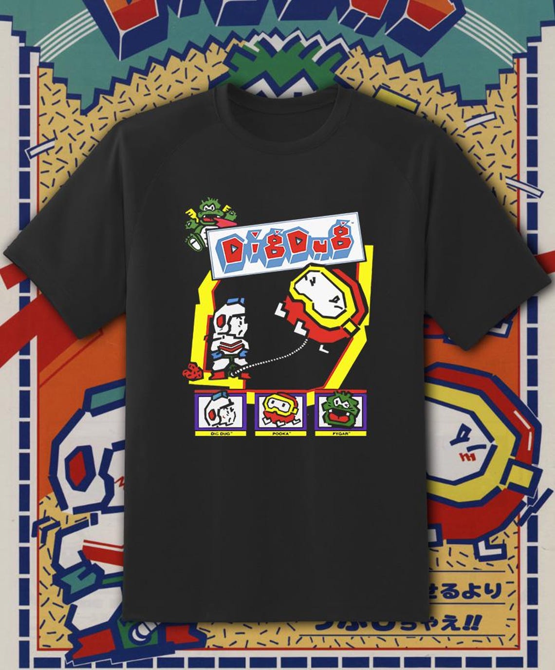 Dig Dug Arcade Game Retro Video Game T Shirt Youth M - Adult 6XL Fast ...
