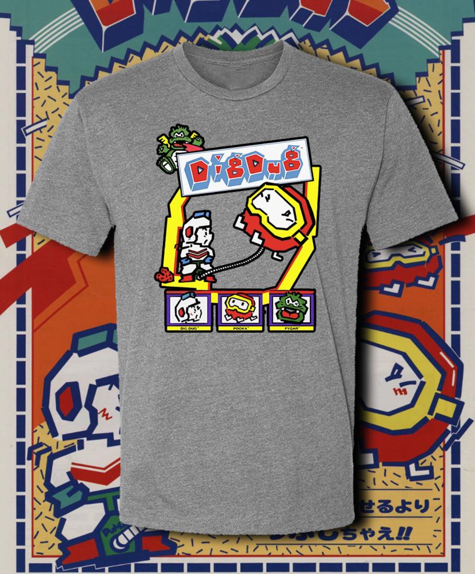 Dig Dug Arcade Game Retro Video Game T Shirt Youth M - Adult 6XL Fast ...