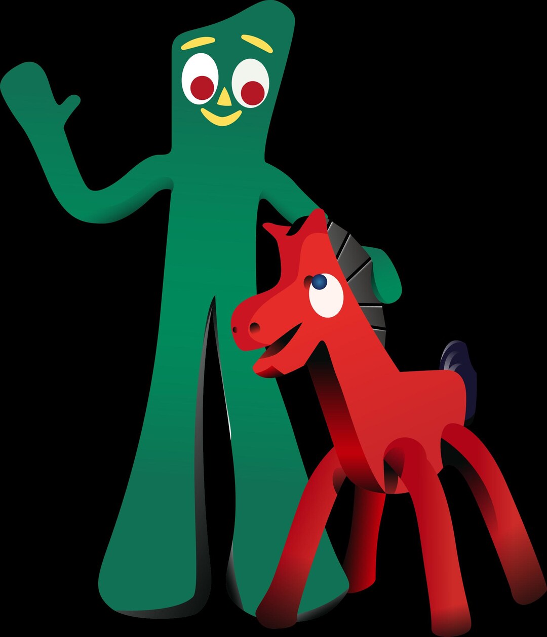 Gumby & Pokey Logo Vinyl Decal / Sticker 10 Sizes!! Free Shipping! - Etsy