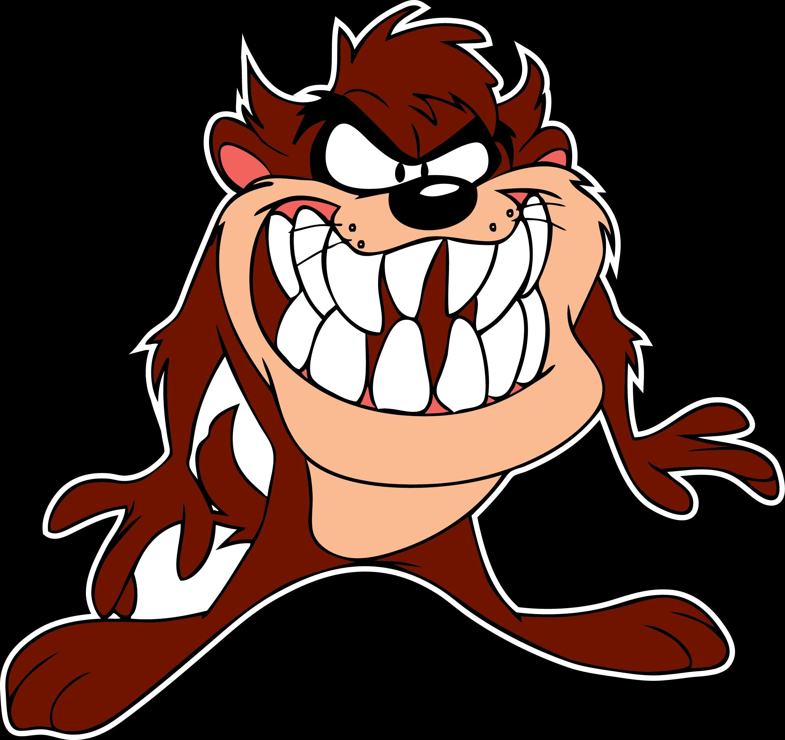Taz Cartoon Teeth Tasmanian Devil Vinyl Decal / Sticker 10 Sizes!! Free ...