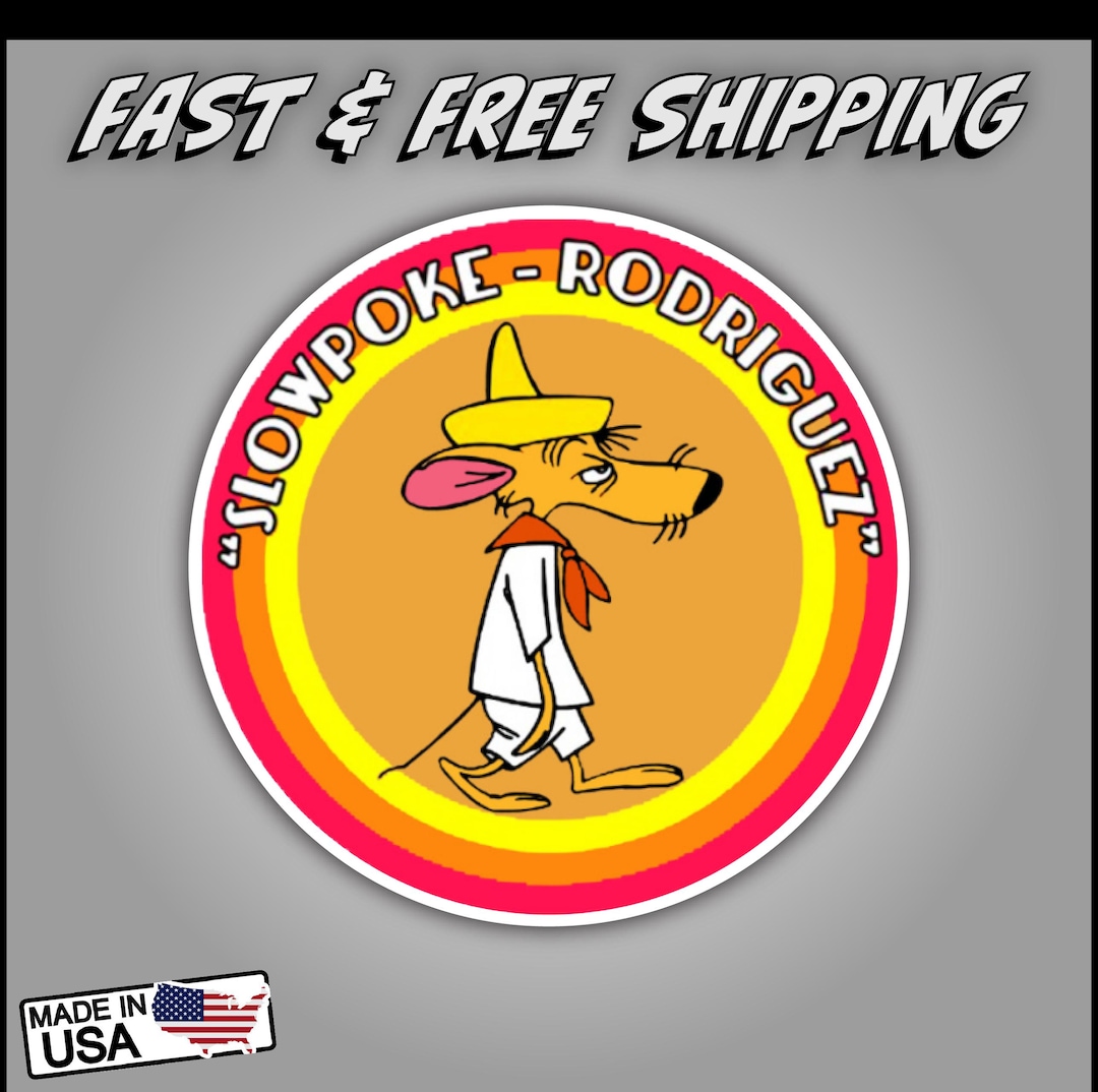Slowpoke Rodriguez CIRCLE Logo Vinyl Decal / Sticker 10 Sizes!! Free ...