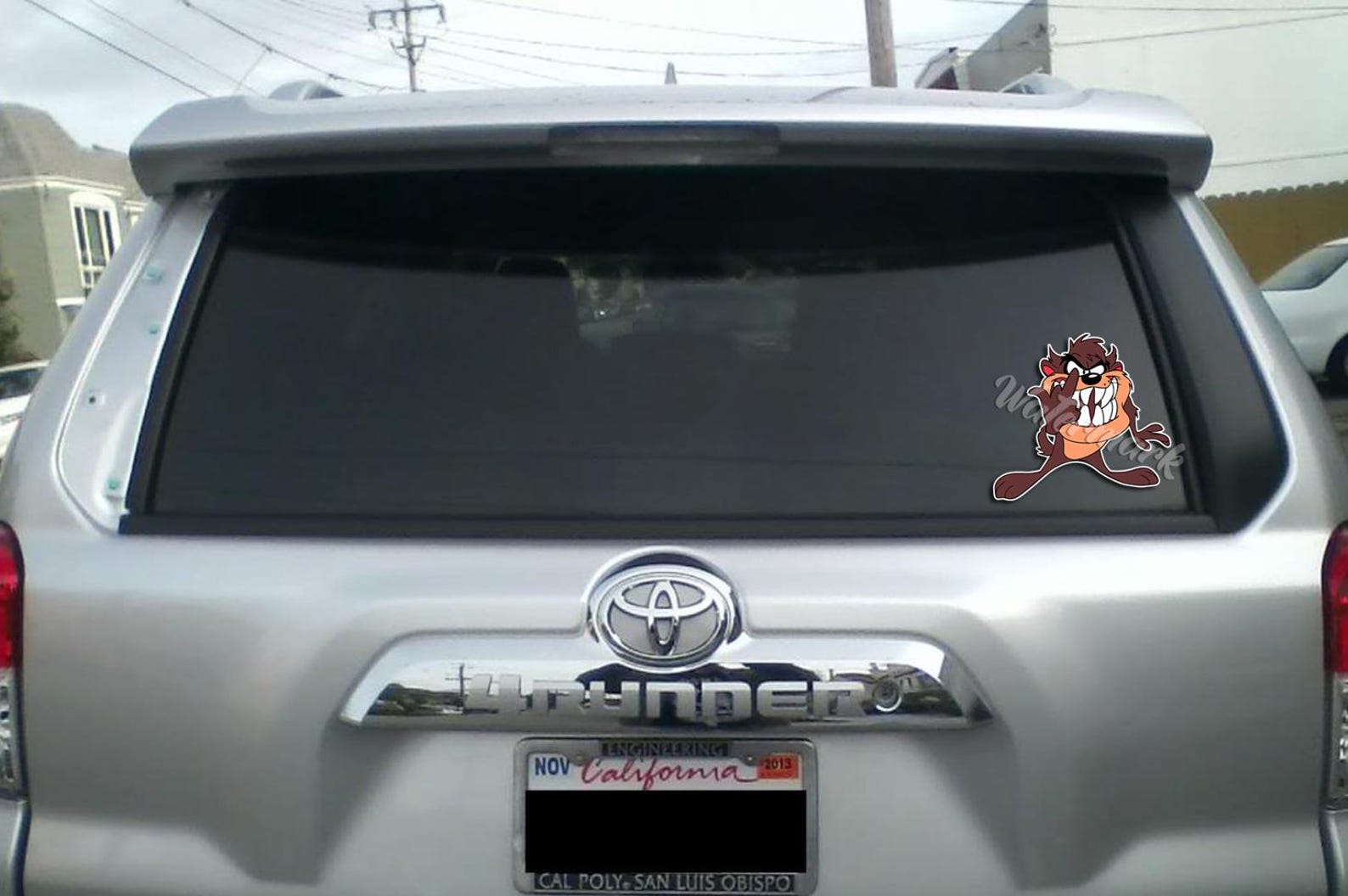 Taz Cartoon Middle Finger Tasmanian Devil Vinyl Decal / Sticker 10 ...