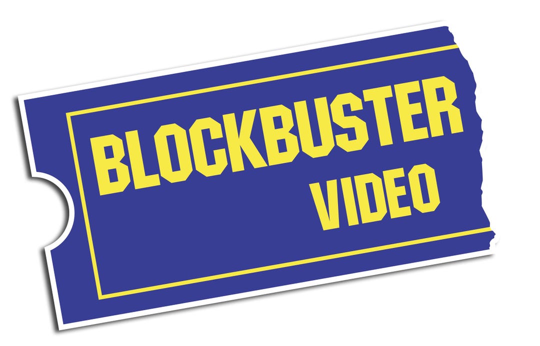 Blockbuster Video Logo Vinyl Decal / Sticker 10 Sizes!! Free Shipping ...