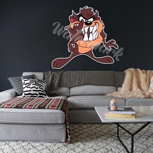 Taz Cartoon Middle Finger Tasmanian Devil Vinyl Decal / Sticker 10 ...