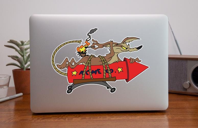 Wile E Coyote ACME Rocket Logo Vinyl Decal / Sticker 10 Sizes!!! - Etsy