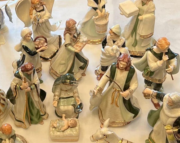 Hawthorne Village Vintage Irish Nativity Set (2003-2006) 31+ Pieces - Etsy
