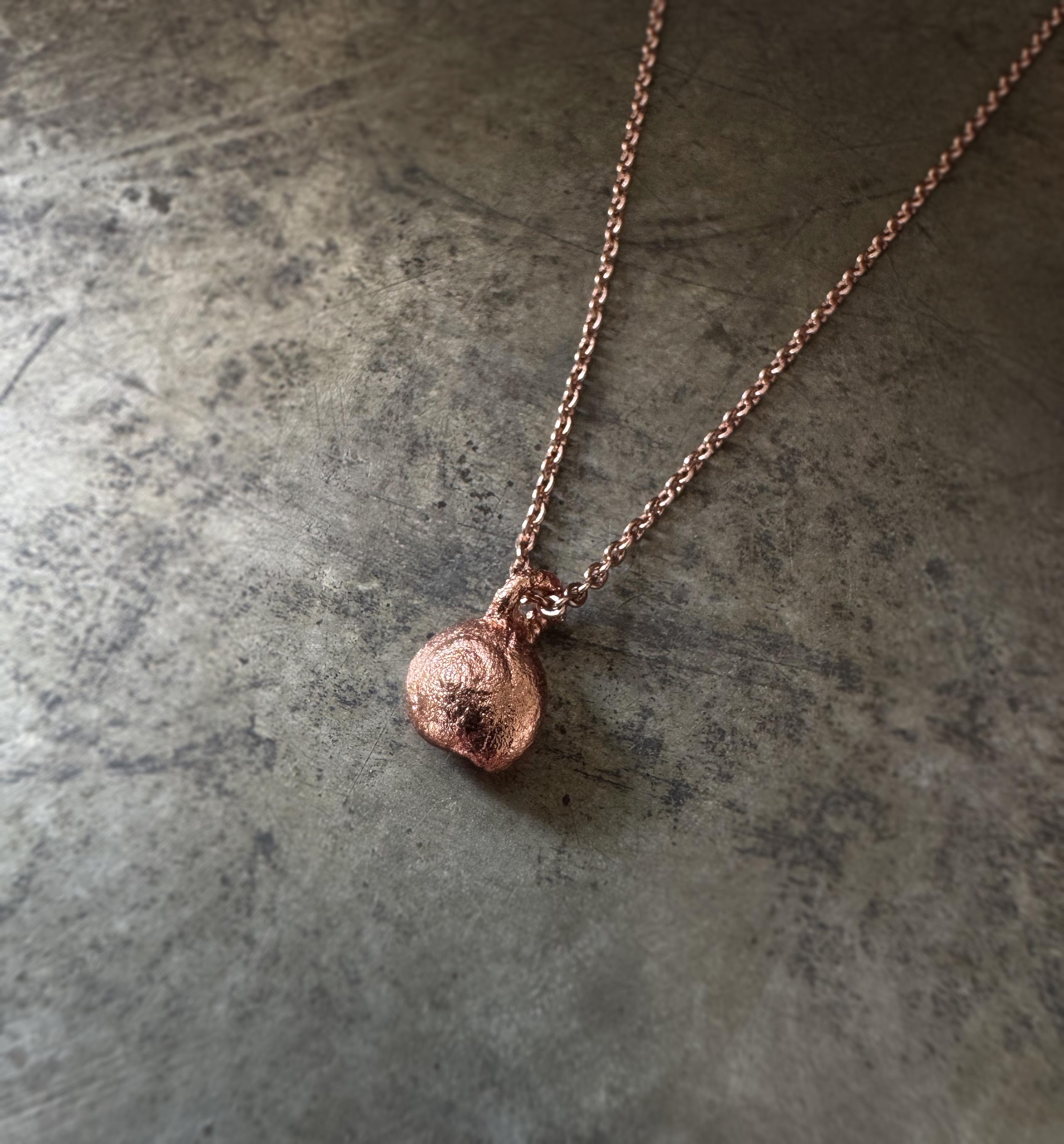 Tiny Snail Shell Necklace: Copper Electroplated Nature Jewelry - Etsy