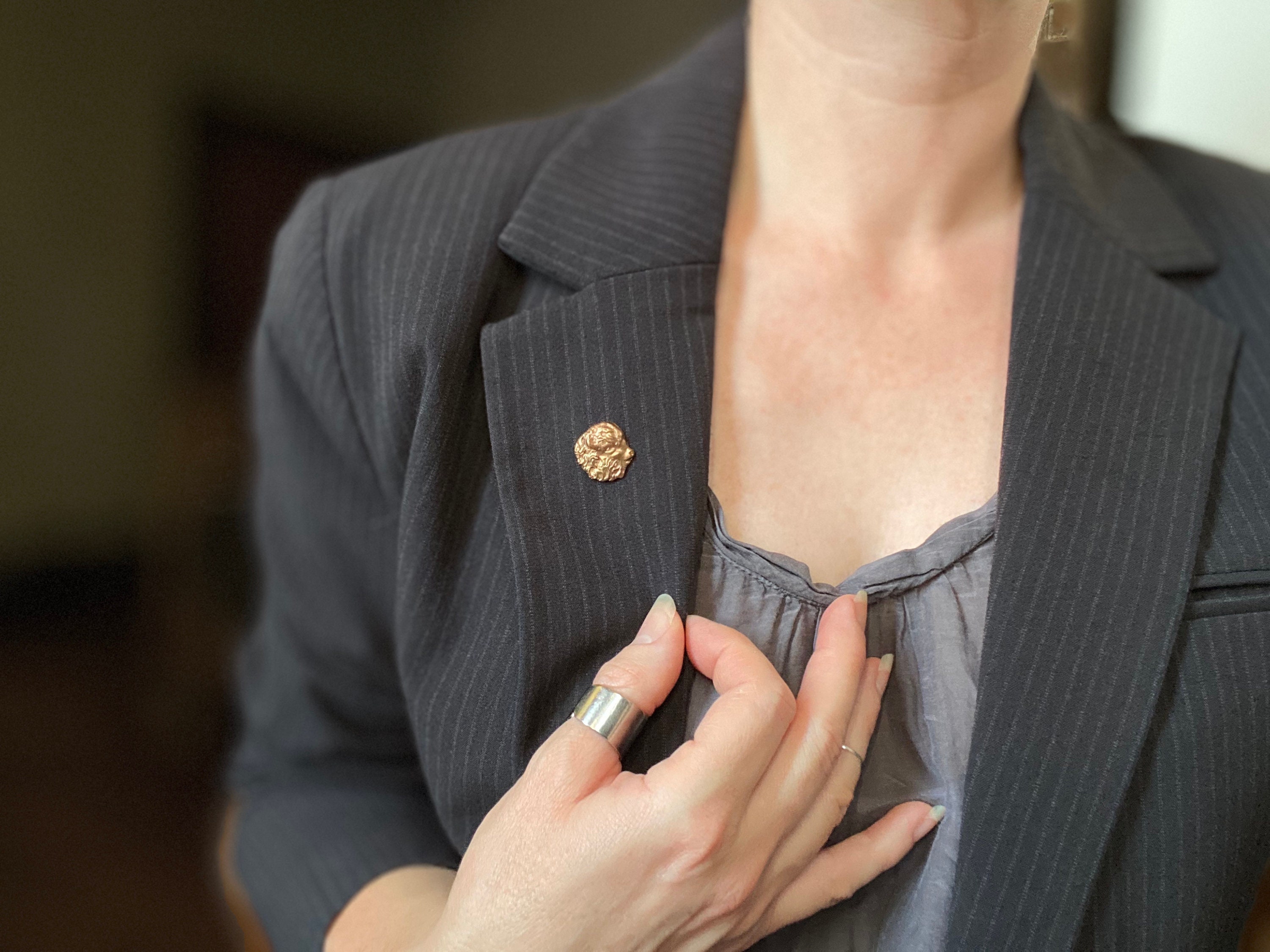 Buffalo Head Pin - Etsy