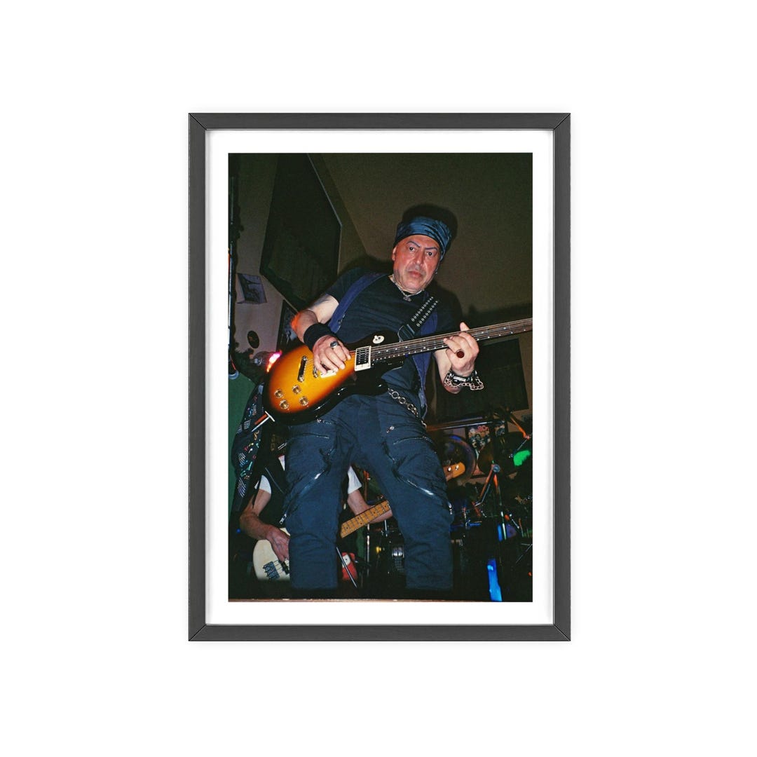 Rock Music Poster With Wooden Frame, Perfect Gift for Musicians, Music ...