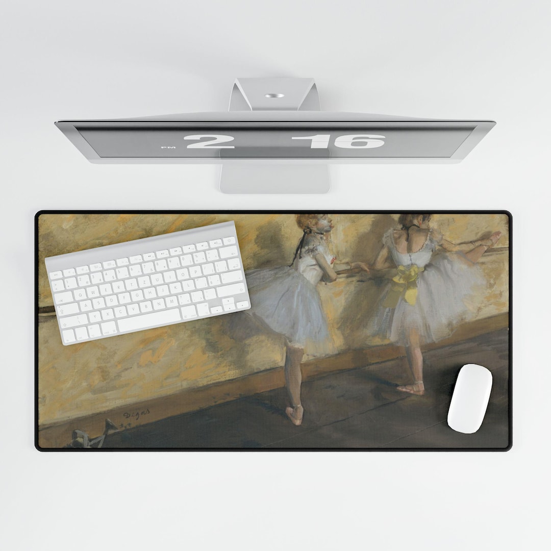 Edgar Degas the Rehearsal Desk Mat - Artistic Mouse Pad, Non-slip ...