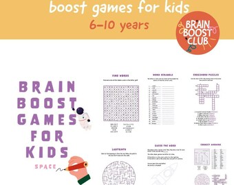 5 THEME BUNDLE | Printable Word Brain Boost Games for Kids | Literacy ...