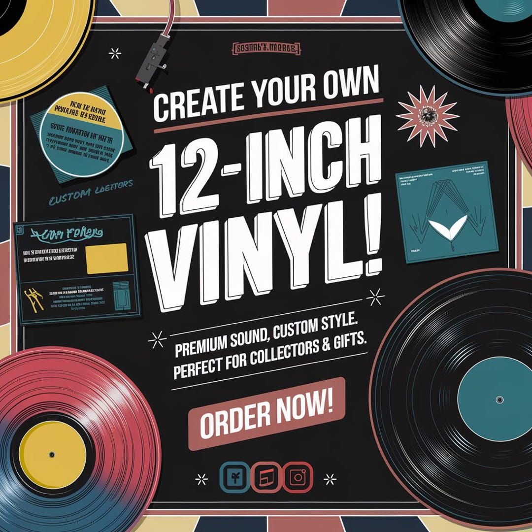 12/7 Inch Custom Vinyl - Your Music on Vinyl - Etsy