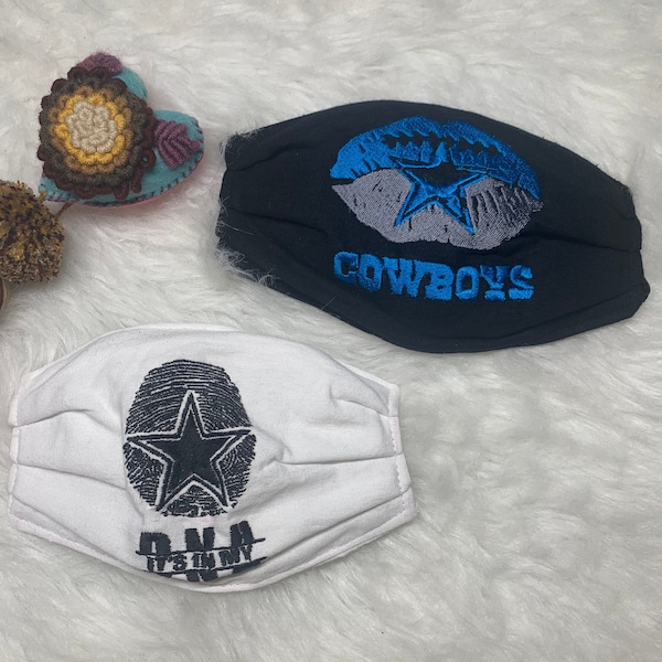 Dallas Cowboys Face Mask - Etsy