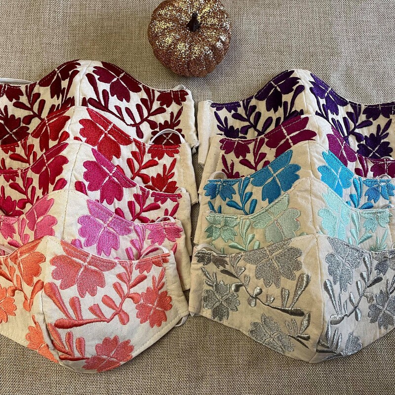 Embroidered Mask - Etsy