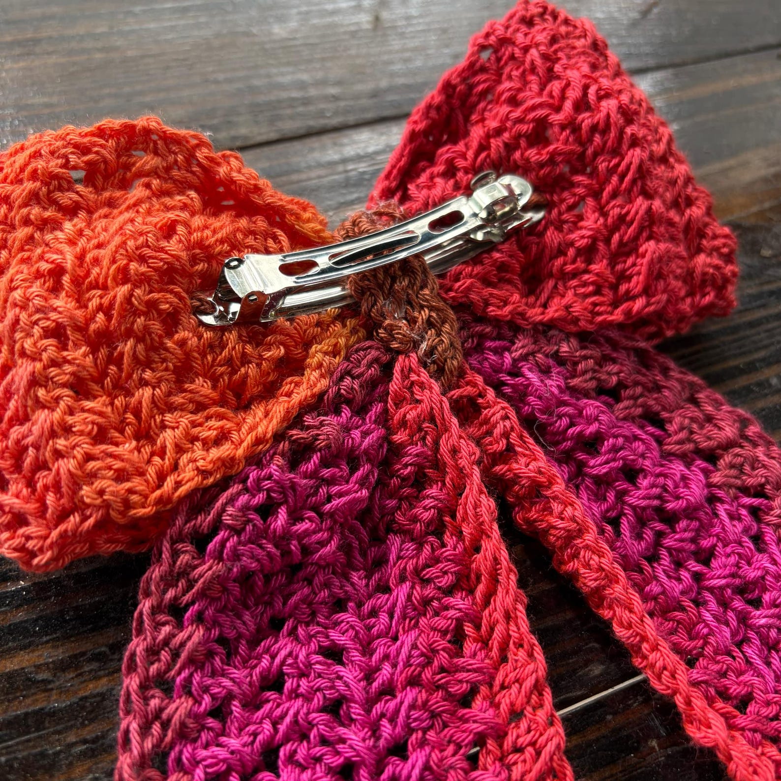 Crochet Hair Bow- Hair Bow, Coquette Bow, Coquette Aesthetic, Handmade ...