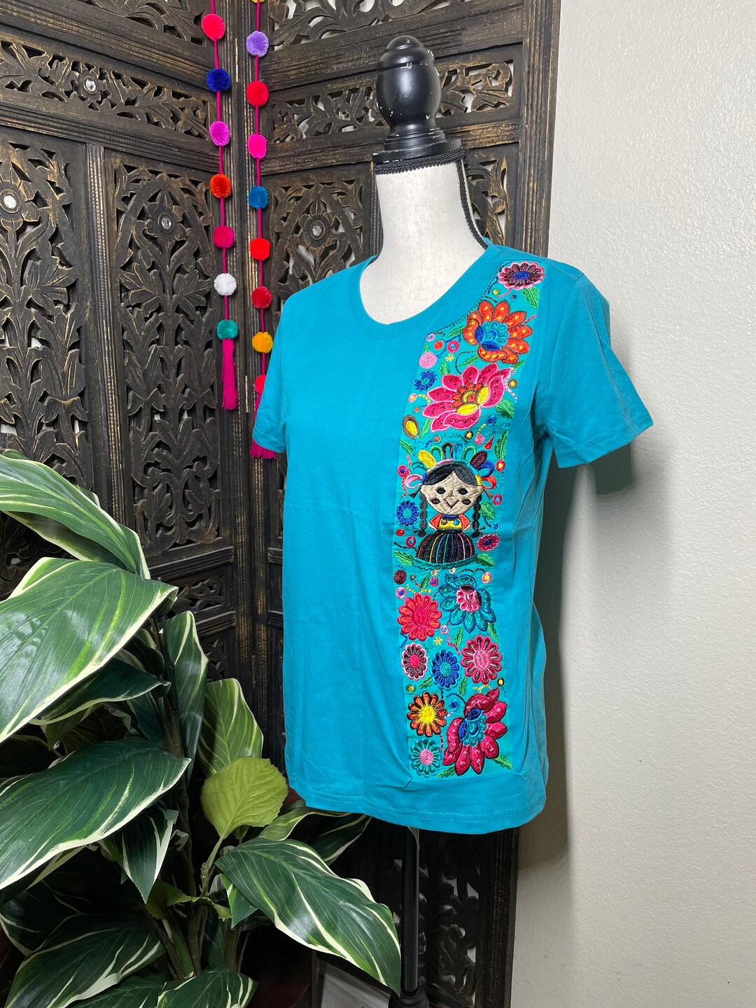 Beautiful Mexican Embroidered Tshirts Artisanal Tshirts - Etsy