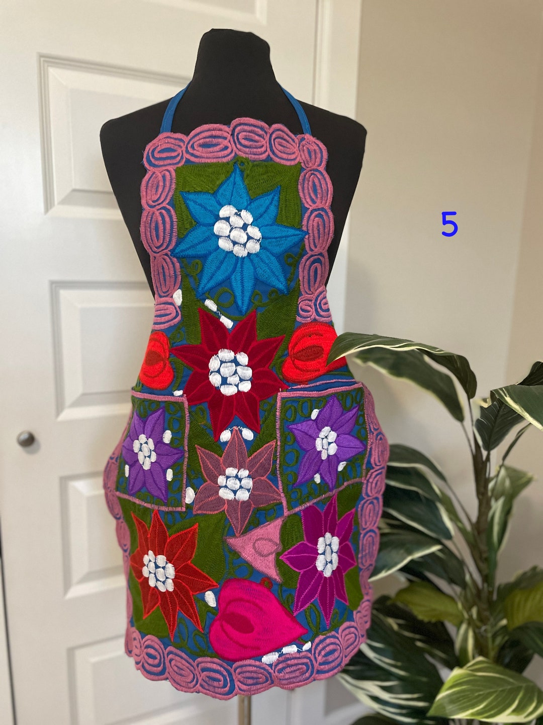 Beautiful Chiapas Embroidered Aprons Artisanal Aprons - Etsy