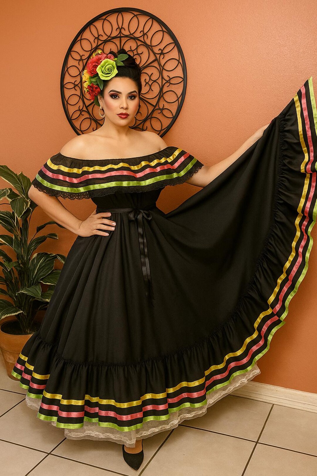 Gorgeous Folkloric Outfit, Perfect for Fiesta, Dance, Festivals ...