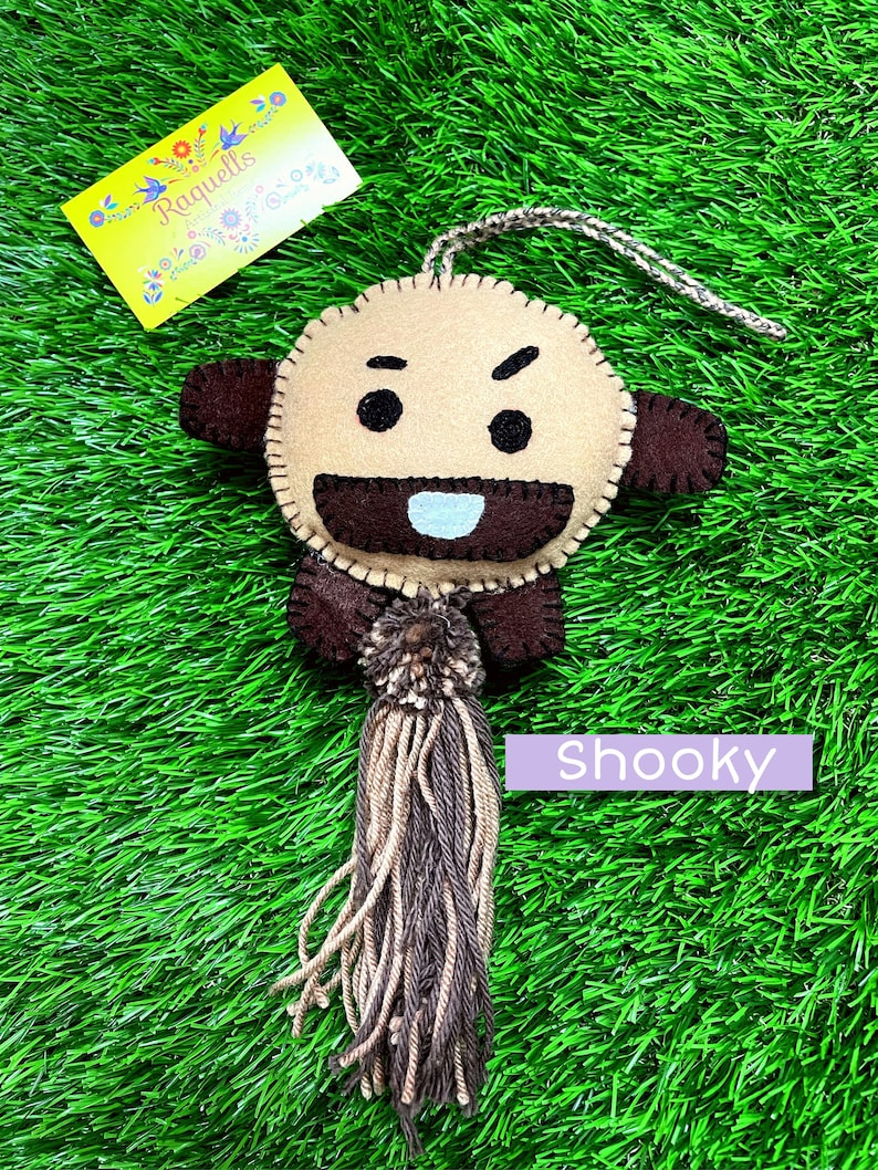 Handmade BTS Felt Characters - BT21 Handmade Charms - Ornament Charms ...