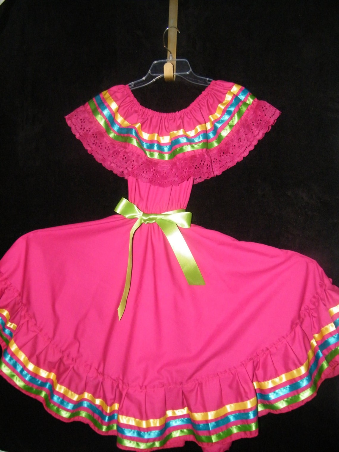 Gorgeous Folk-ribbon Girls Dance Dress | Etsy