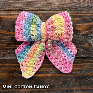 Crochet Hair Bow- Hair Bow, Coquette Bow, Coquette Aesthetic, Handmade ...