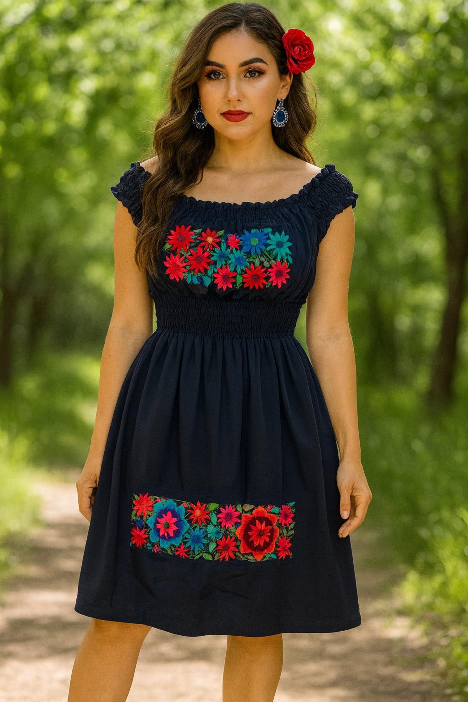 Beautiful Embroidered Sun Dress - Artisanal Embroidered Summer Dress - Etsy