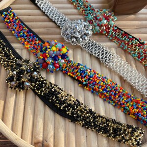 Beautiful Hand Beaded Artisanal Headbands - Artisan Made Headbands ...