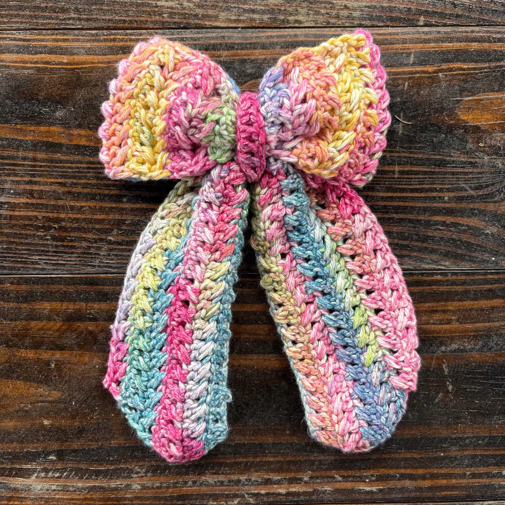 Crochet Hair Bow- Hair Bow, Coquette Bow, Coquette Aesthetic, Handmade ...