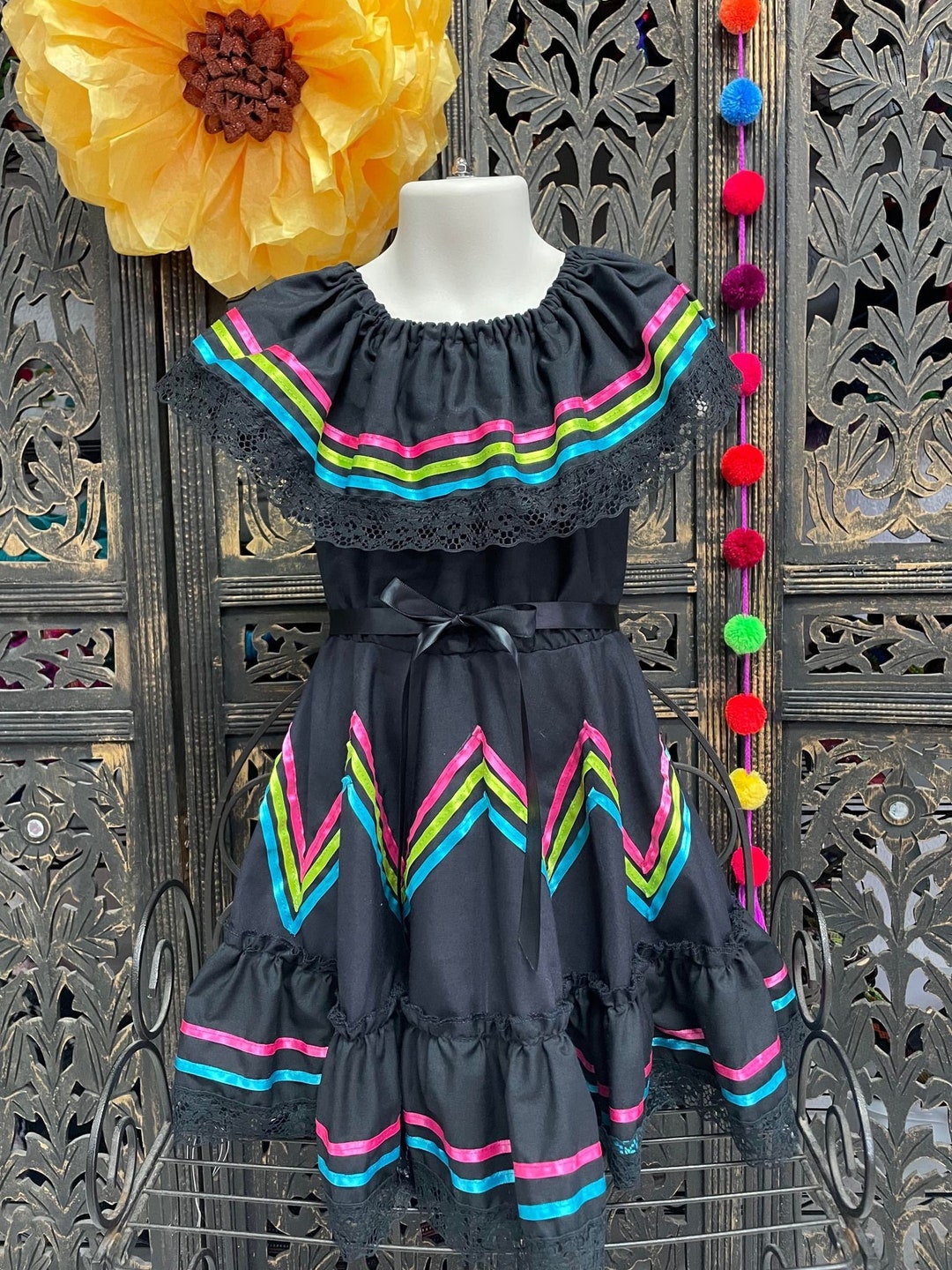 Ready to Ship Fiesta/estrella Dress - Girls Halloween Costume ...