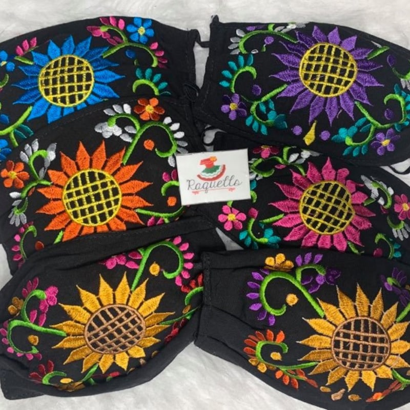 Sunflower Face Mask - Etsy