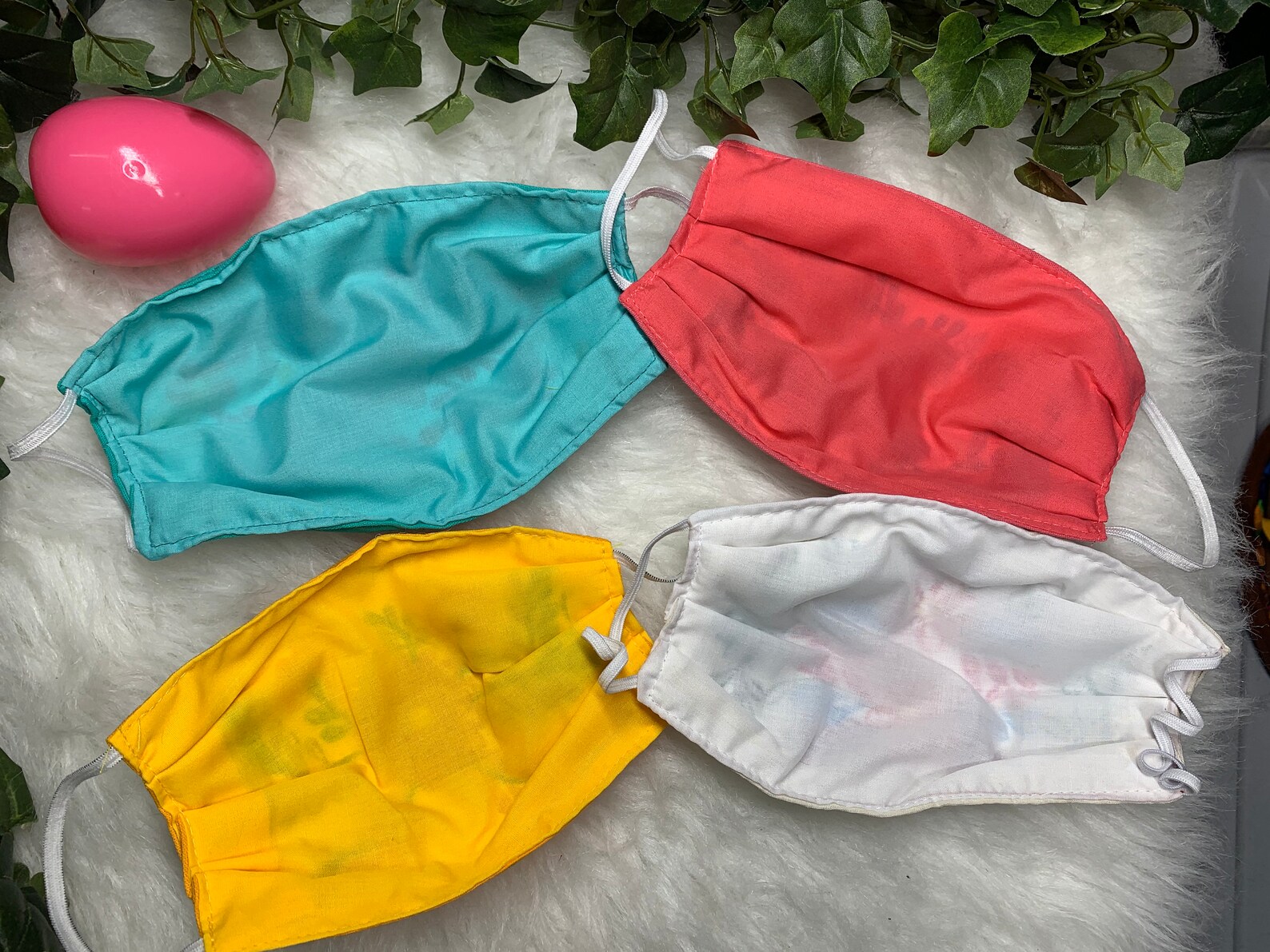 PASTEL Colors Embroidered Face Mask W/filter Sewn-in | Etsy