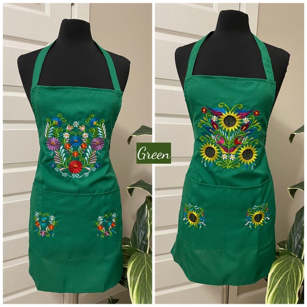 Embroidered Aprons - Etsy