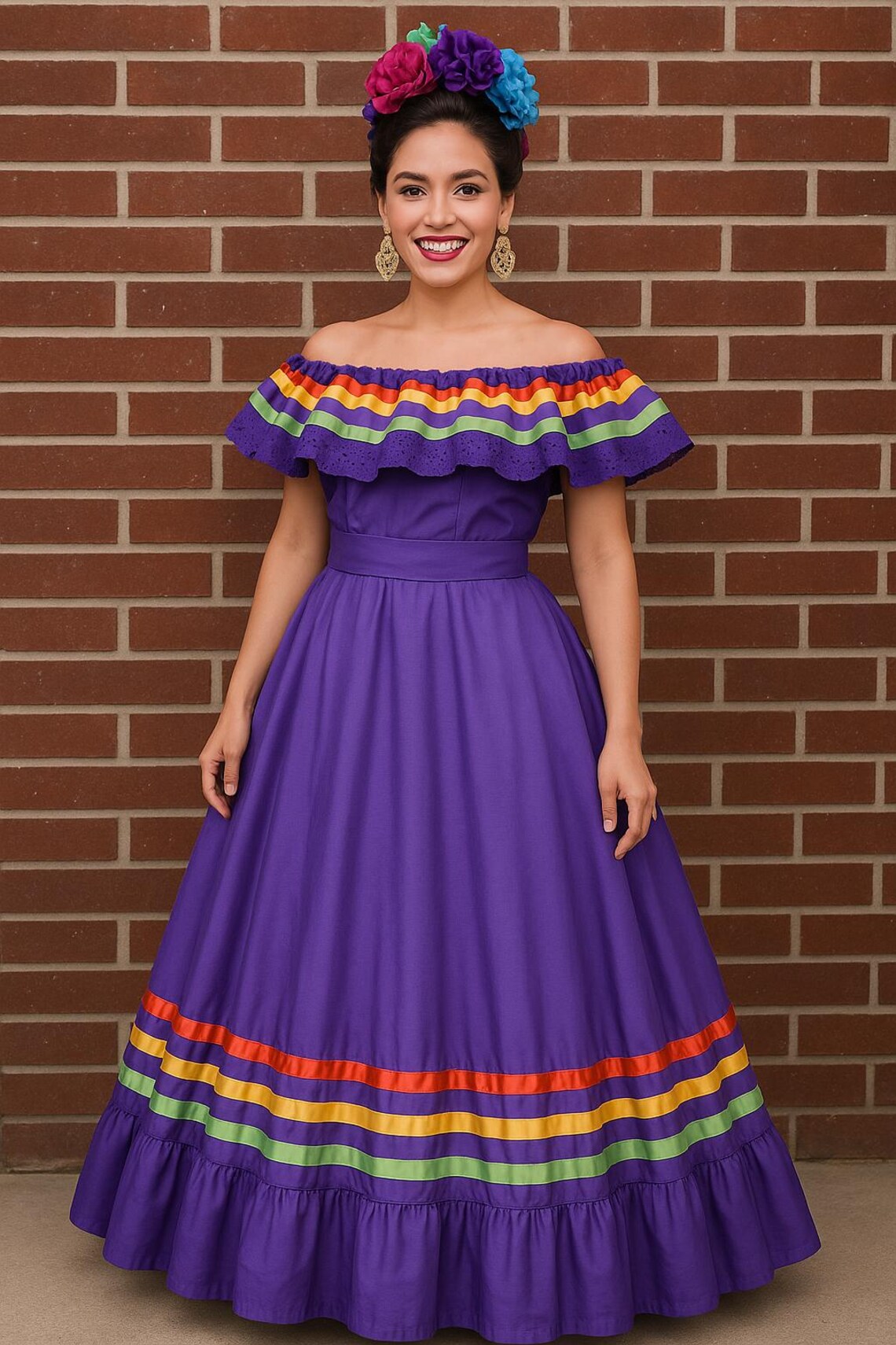 Gorgeous Folkloric Outfit, Perfect for Fiesta, Dance, Festivals ...