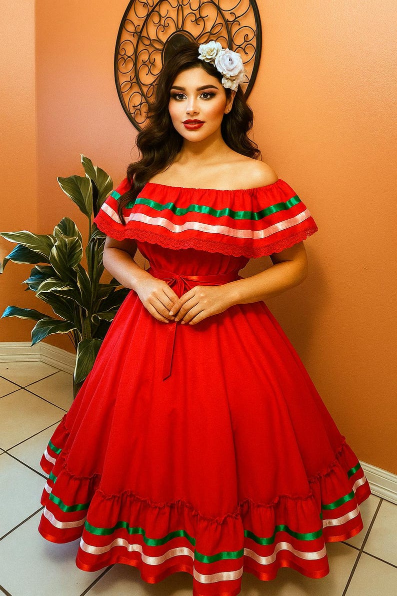Gorgeous Folkloric Outfit, Perfect for Fiesta, Dance, Festivals ...