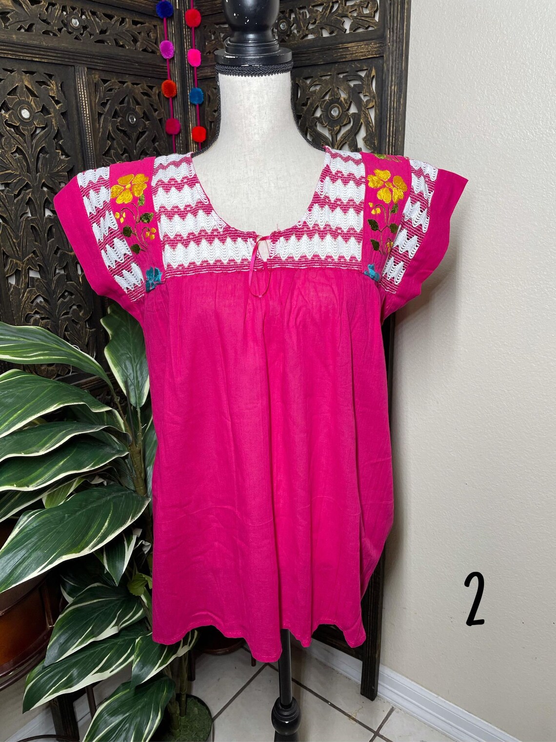 Precious Embroidered Blouse Made in Puebla Mexico Medium - Etsy