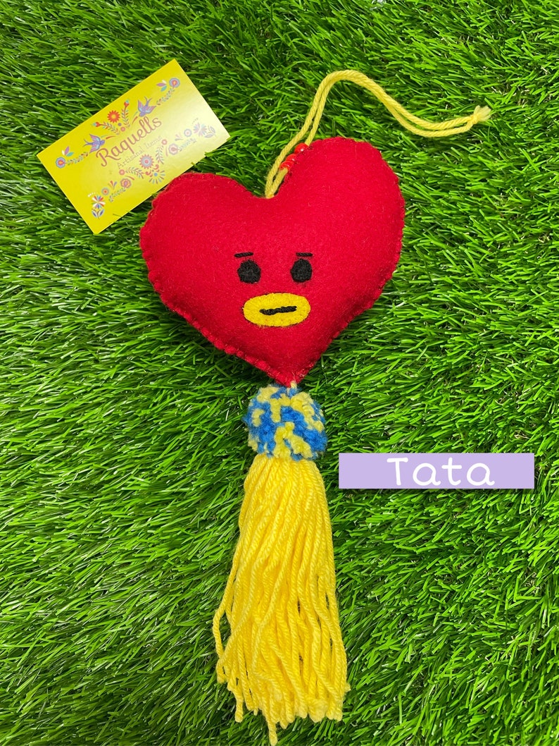 Handmade BTS Felt Characters - BT21 Handmade Charms - Ornament Charms ...